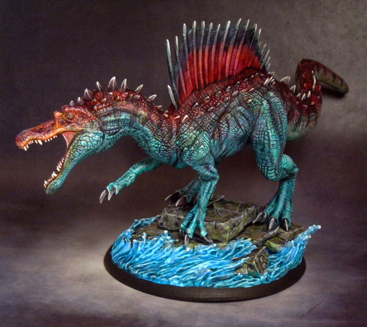 Painted Spinosaurus dinosaur - Reaper D&D Pathfinder RPG DeepWars | eBay