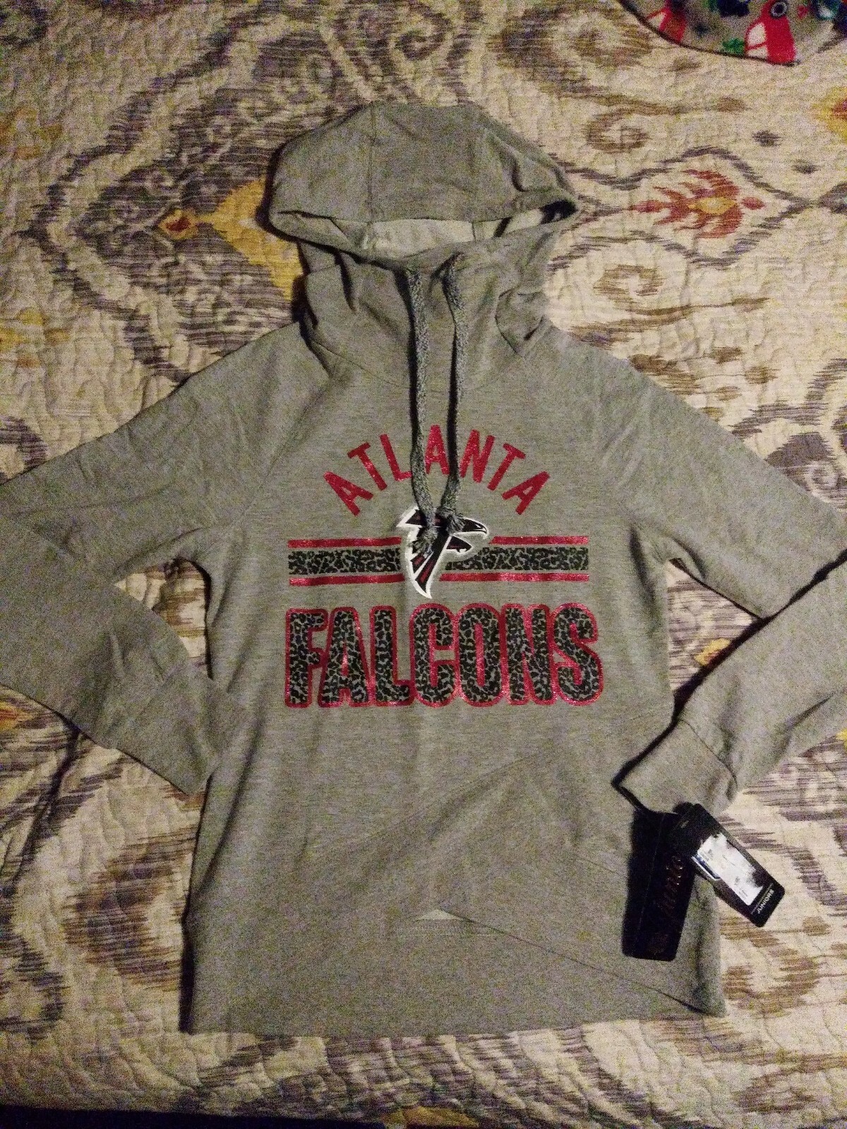 NWT Juniors Girls Small (3/5) Atlanta Falcons Cowl Neck Hoody New NFL ...