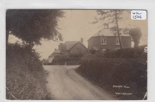 WINTERSLOW Wiltshire Church Hill with Houses RP | eBay UK