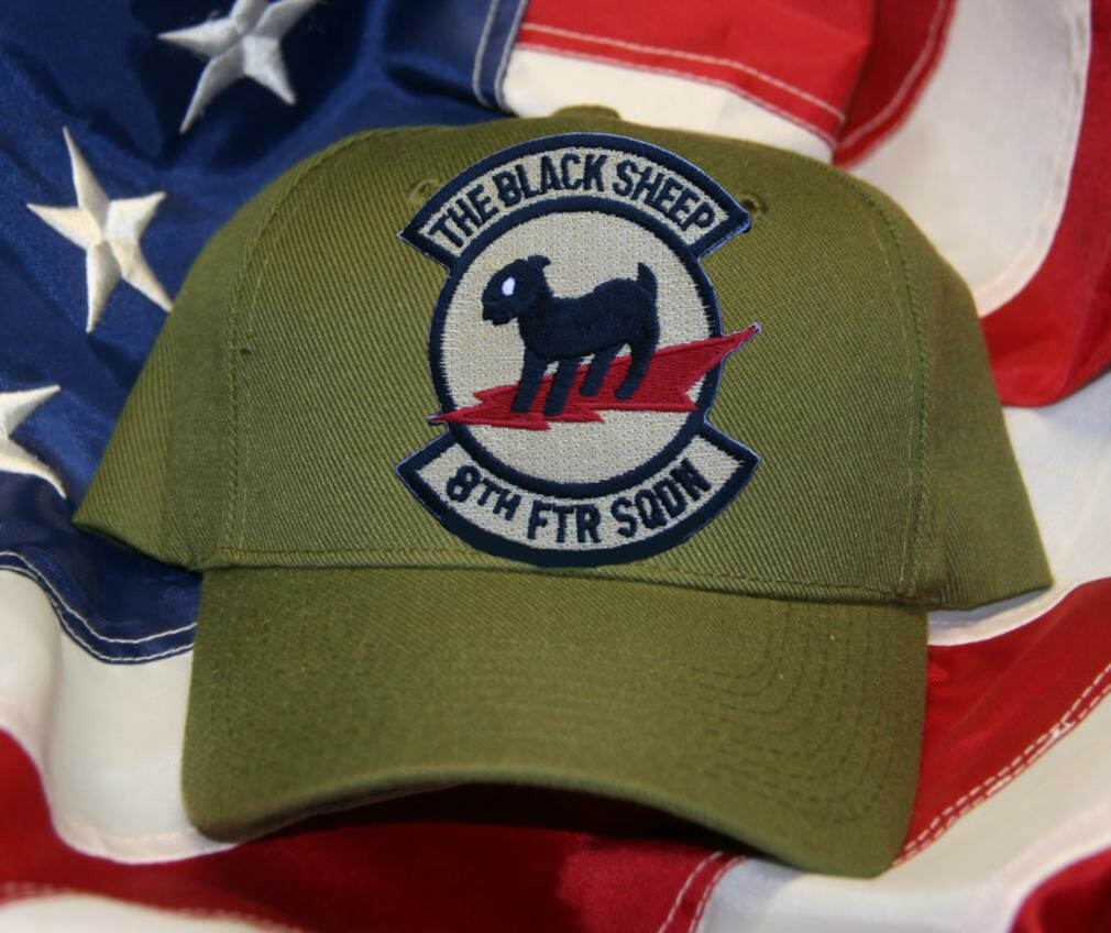 8TH FS FIGHTER SQUADRON HAT PATCH CAP F-117 STEALTH US AIR FORCE ...