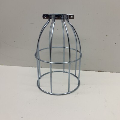 Portable Lighting Work Light Fixture Steel Guard Cage, Clamps to 1-1/2 ...