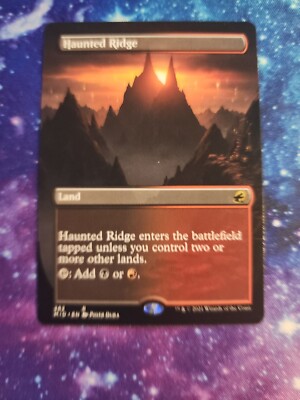 Haunted Ridge [Borderless Non-Foil] - NM - Innistrad Midnight Hunt MTG ...