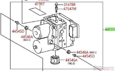 TOYOTA OEM ABS MODULATOR CAMRY HYBRID 2007-2011 04003-44830 | eBay