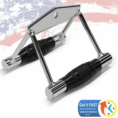 Double D Row Handle Cable Attachment for Weight Workout Home Gym | eBay