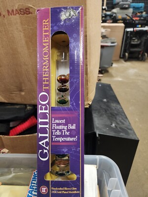 Galileo 11" Glass Thermometer HandCrafted Blown Glass,24K goldplated ...