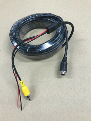 Reversing Camera 4-PIN Male Adaptor 10M to RCA male Video bare power ...
