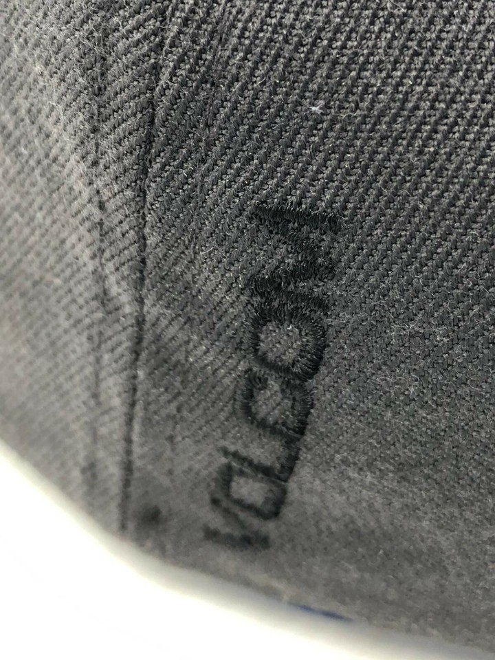 Volcom Genuine Cap Hat Men Fitted S-M Gray Black Acrylic Wool Spandex ...