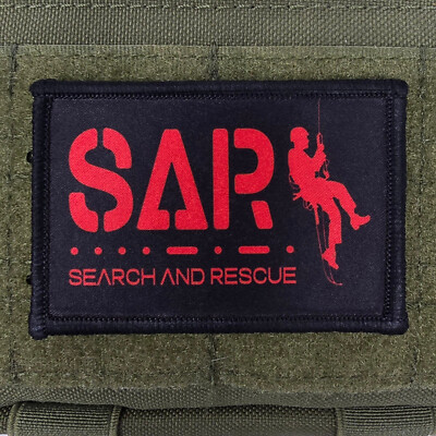 Search And Rescue Patch SAR Moral Tactical Military Army USA Hook ...
