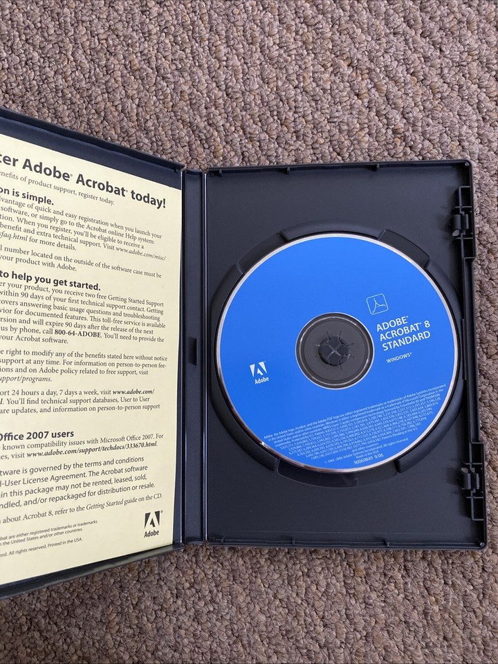 Adobe Acrobat 8 Standard for Windows- with Serial number | eBay