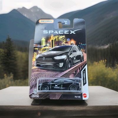 2024 Matchbox Tesla Model X 75/100 SpaceX Special Edition Black | eBay