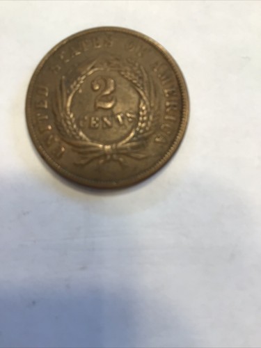 1865 TWO CENT PIECE ~ VG -HIGH GRADE 2c COIN | eBay