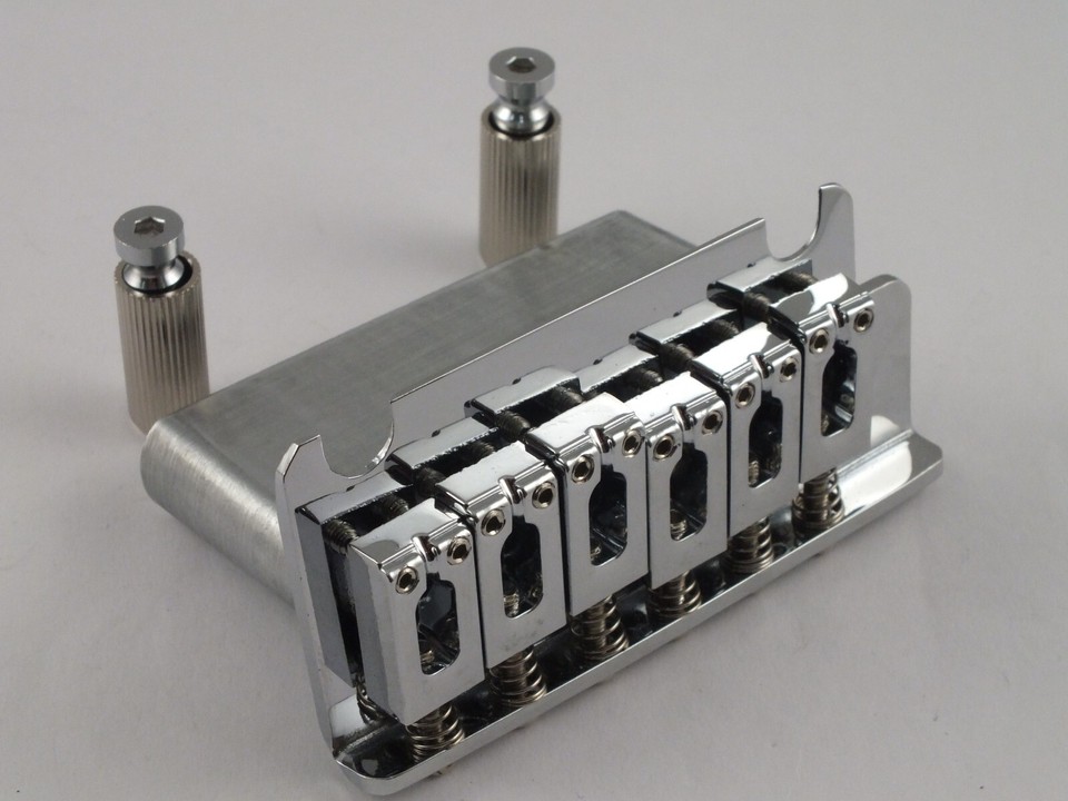2 Point Pivot CHROME STRATOCASTER TREMOLO BRIDGE 54mm FULL BLOCK Trem ...