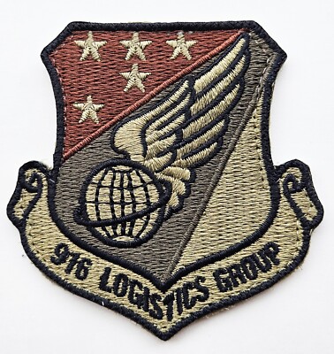Air Force 916th Logistique Groupe Spice Marron Crochet Arrière Patch | eBay