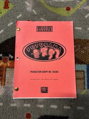 Futurama Production Script Episode Two Season One Rare Original Matt ...