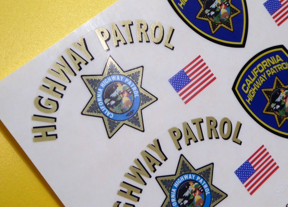 RC 24th SCALE CALIFORNIA HIGHWAY PATROL 'CHiPs' police Decals Stickers ...
