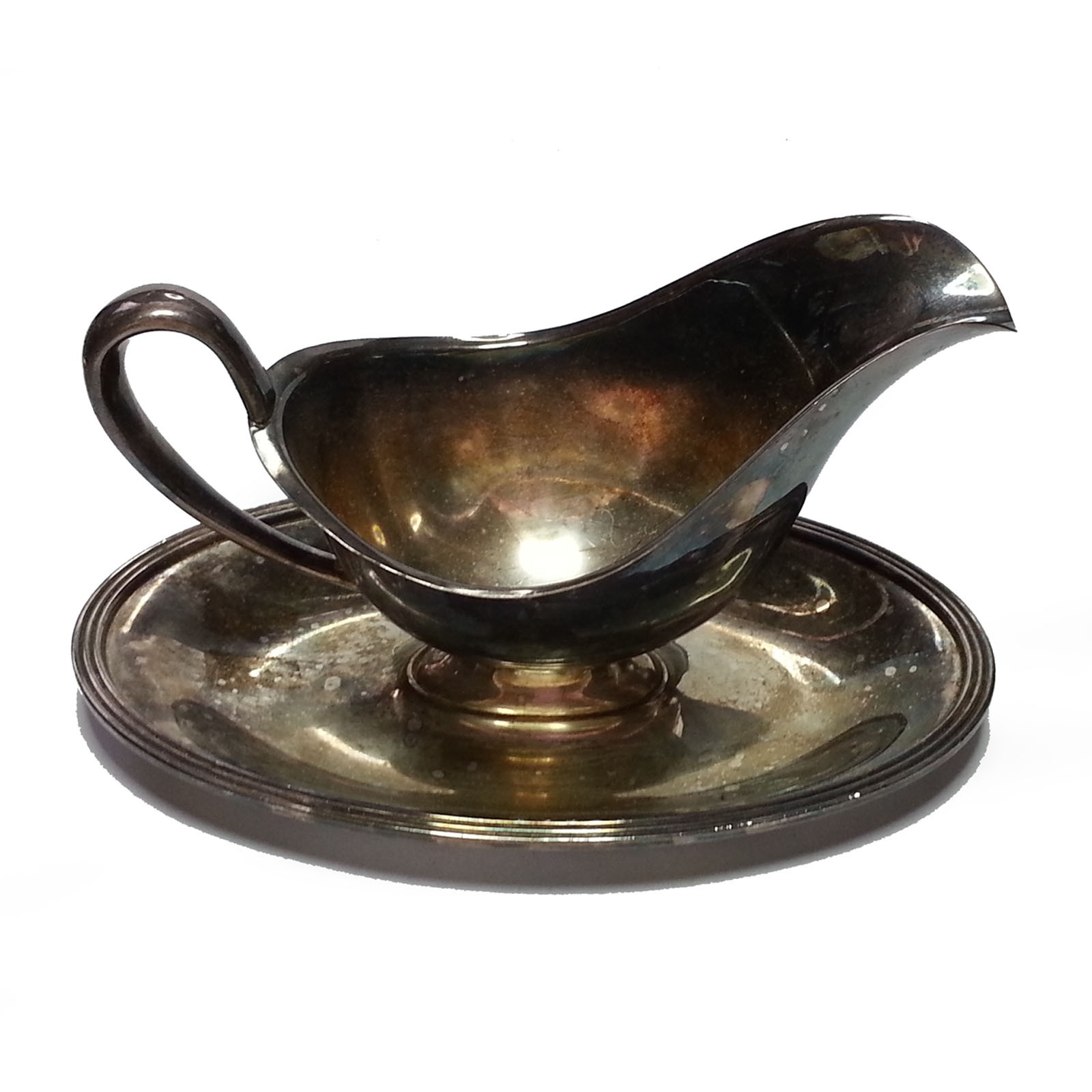 Silverplated Gravy Boat Collectible Vintage | eBay