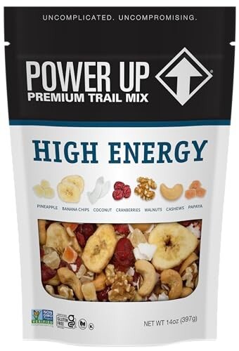 Power Up Premium Trail Mix High Energy Trail Mix 14oz Gluten Free Vegan ...