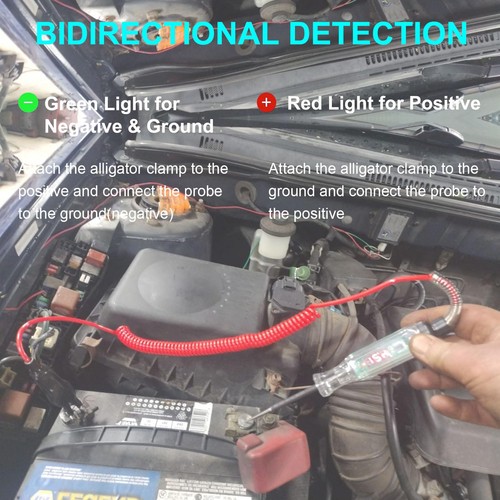 2-Pack Automotive Test Light, LED Digital Circuit Tester, DC 3V-48V ...