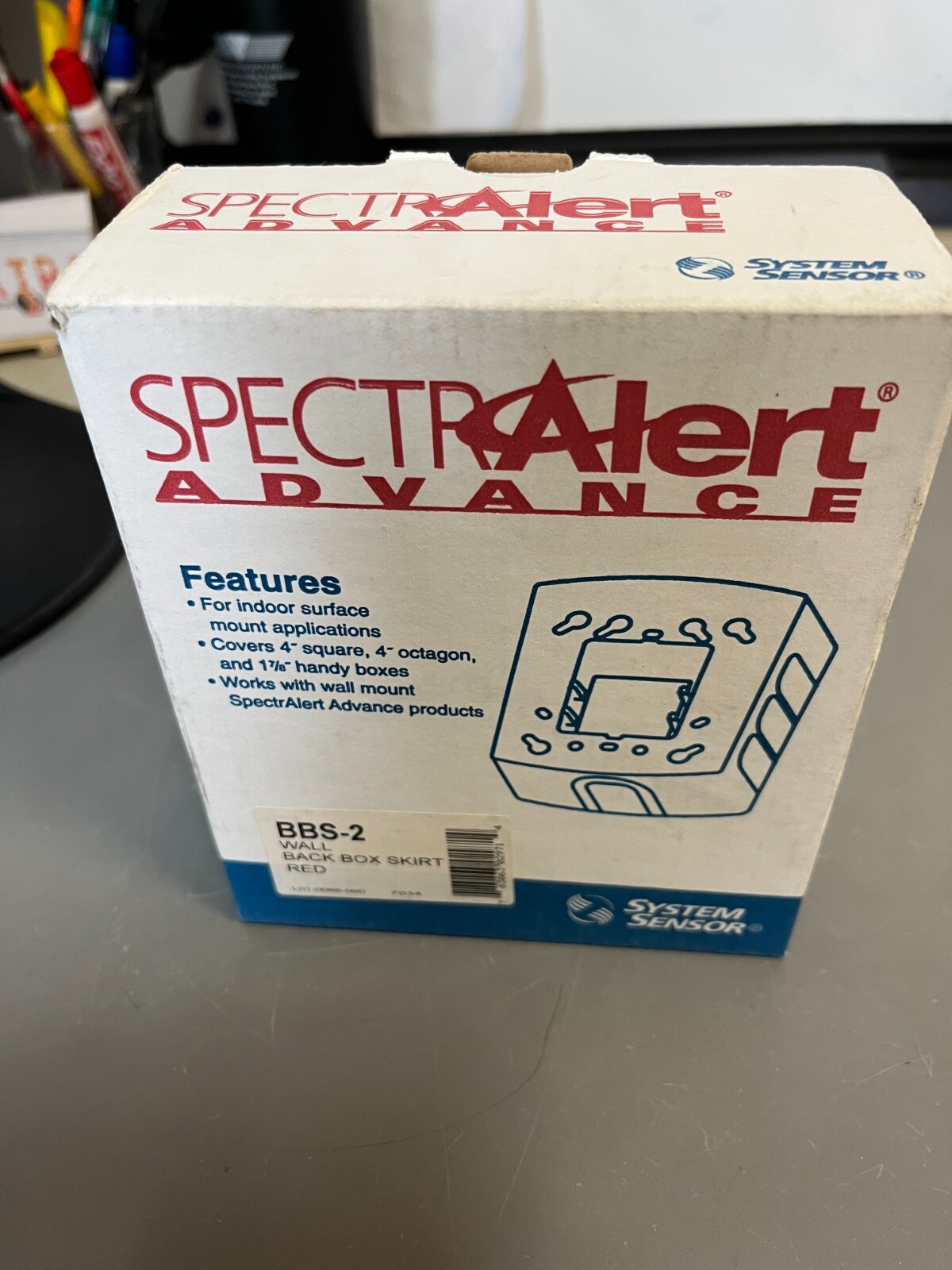 SpectrAlert Advance System Sensor - BBS-2 Indoor Wall Back Box Skirt ...