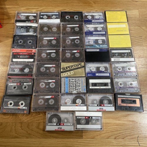 Lot Of 37 Used Normal Bias Cassette Tapes Sold As Blanks Various Brands ...