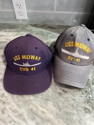 USS Midway CVB 41 Hats Worn by Van Tuinen 2 Hats | eBay