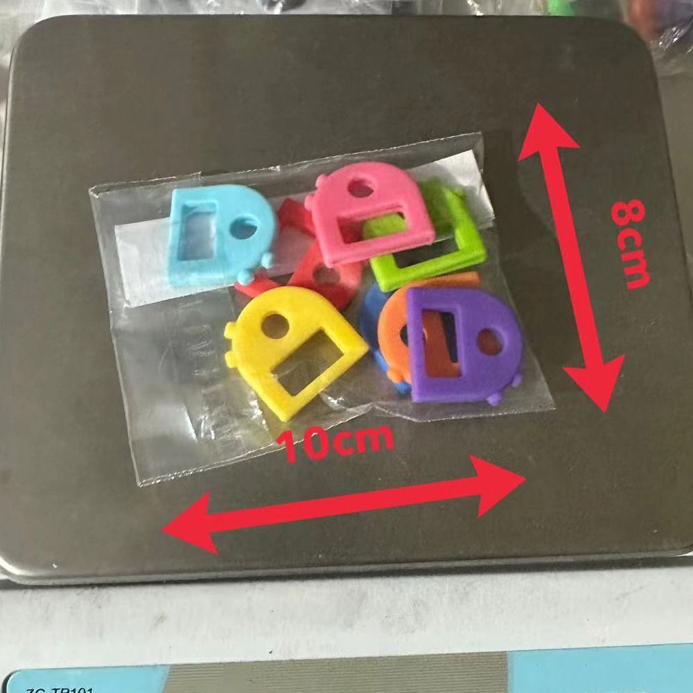 2Pack Organizer Tags Topper Key Holder Multicolor Keyring Rings Key Cap ...