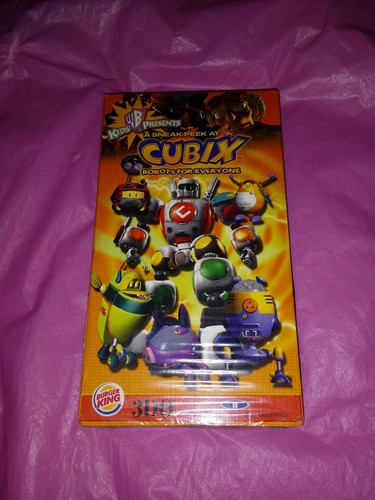 BURGER KING COLLECTIBLE VHS A SNEAK PEAK AT CUBIX ROBOTS FOR EVERYONE ...
