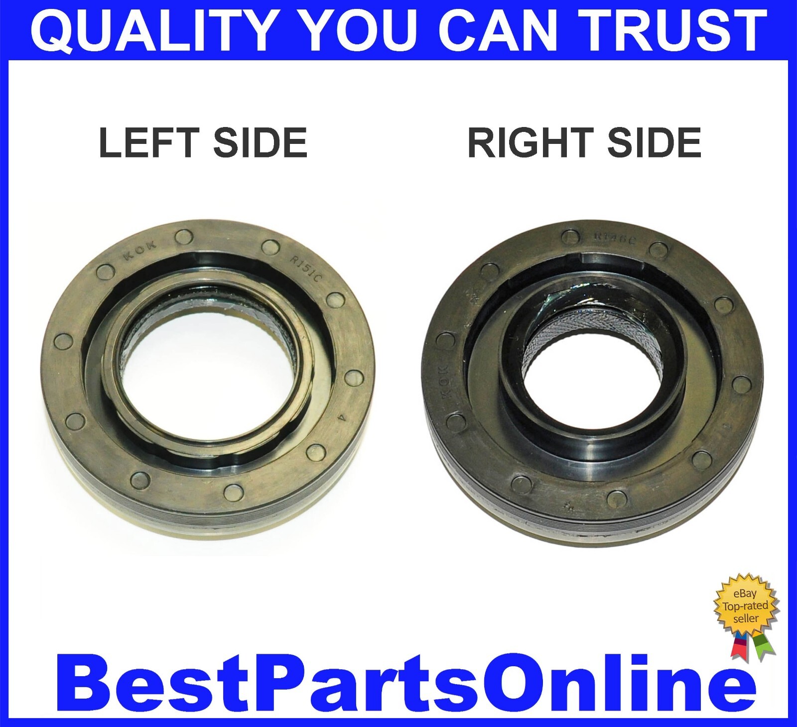 Axle Output Shaft Seal Front Left & Right Ref. 710688 710687 12471617 ...