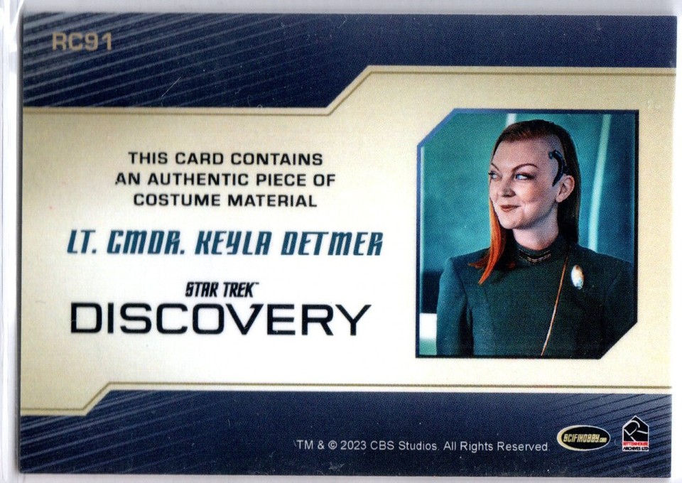 STAR TREK DISCOVERY SEASON 4 RC91 RELIC COSTUME EMILY COUTTS AS KEYLA ...