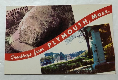 Greetings From Plymouth, Mass. Postcard (X1) | eBay