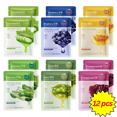 Natural Moisturising Hydrating Face Mask Sheet Facial Mask Skincare ...