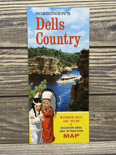 Vintage Brochure Wisconsin Devils Lake Delton Vacation Area Attraction ...