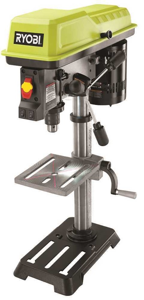 RYOBI DP103L 10 in. Drill Press w/ EXACTLINE Laser Alignment System ...