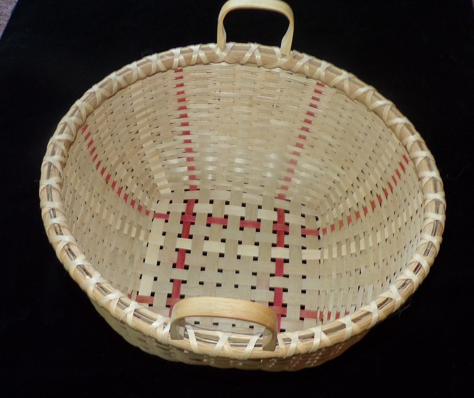 HAND CRAFTED SHAKER STYLE BASKET ROUND BASKET | eBay