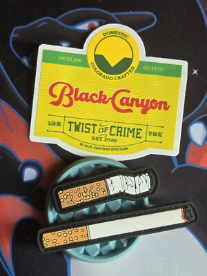 Black canyon Cigarette patches patch edc | eBay