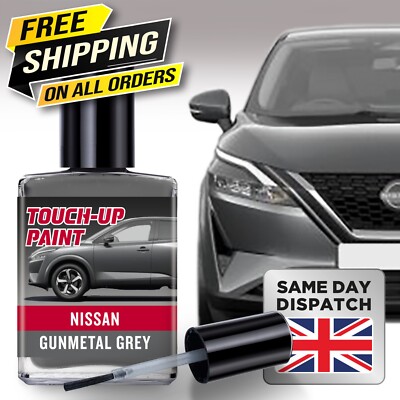 Nissan Gunmetal Grey KAD Touch Up Paint Kit Gun Metallic Qashqai Juke ...