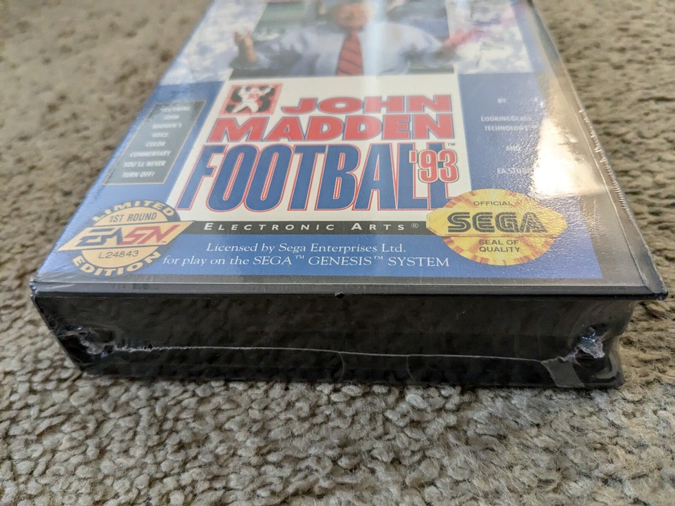*NEW Factory Sealed* Madden 93 Limited Edition Sega Genesis RARE Near ...