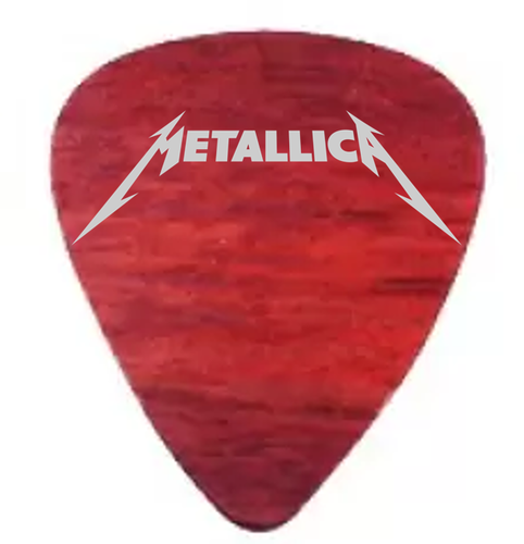 1pc Metallica Guitar Pick Celluloid Rock Band Plectrum Grain Effect ...
