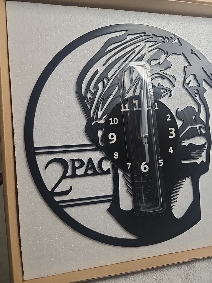 Tupac 33" Vinyl Record Clock Needs A Double A Battery New | eBay
