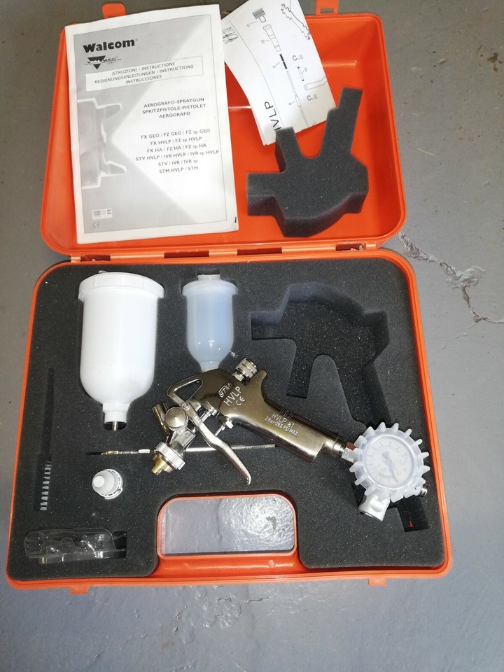 Walcom stm stm hvlp spray gun kit set | eBay