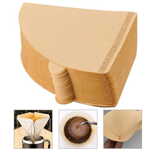 100 Pcs V-shaped Filter Paper Cone Coffee Machine Papers Filters | eBay