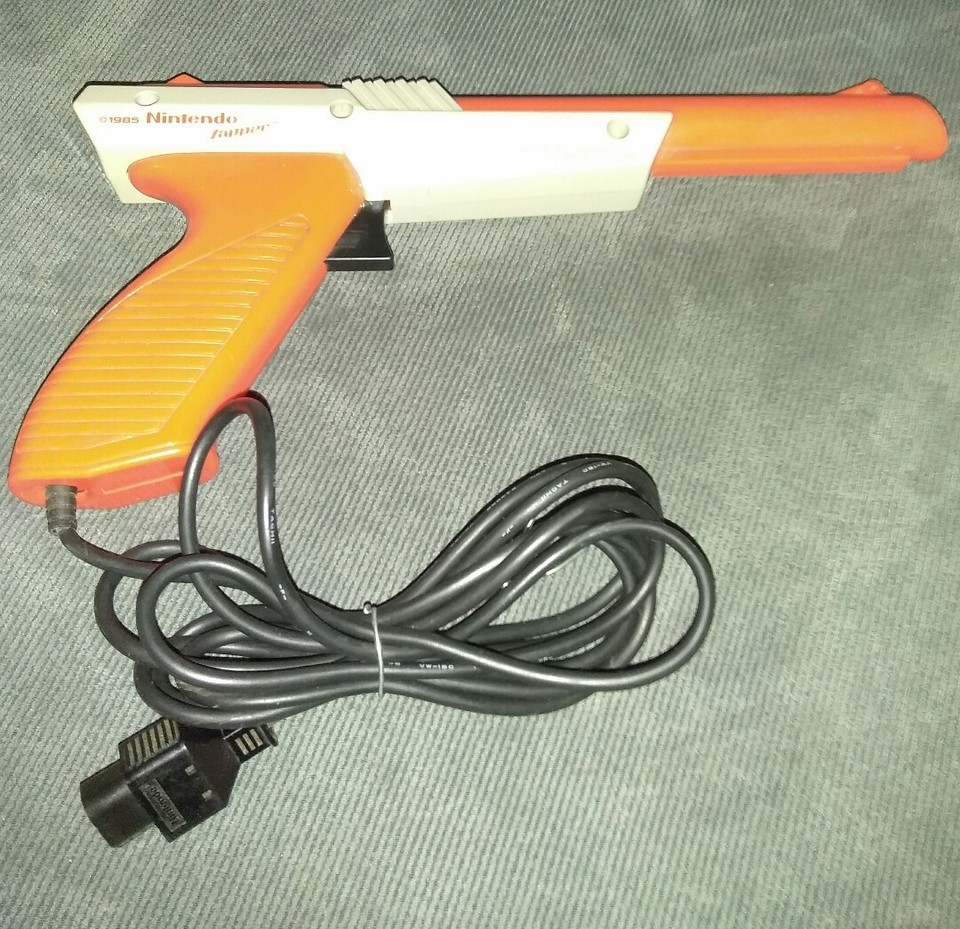 Original 1985 Orange Nintendo Gun_Light Zapper Model No. NES-005 | eBay