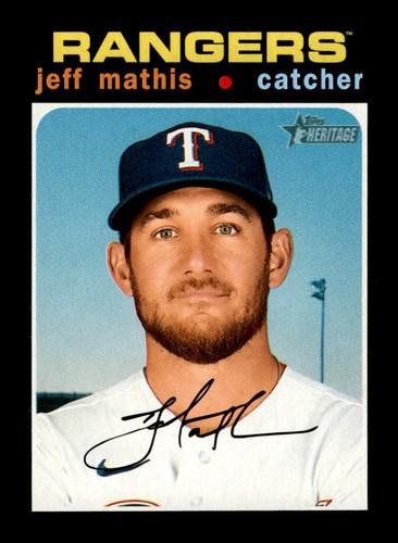 2020 Topps Heritage Jeff Mathis #690 Texas Rangers | eBay
