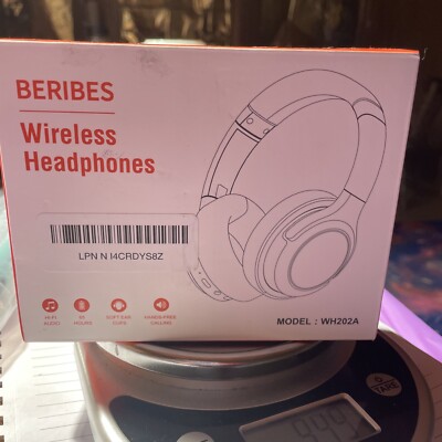 BERIBES Bluetooth Headphones Over Ear, 65H Playtime White WH202A | eBay