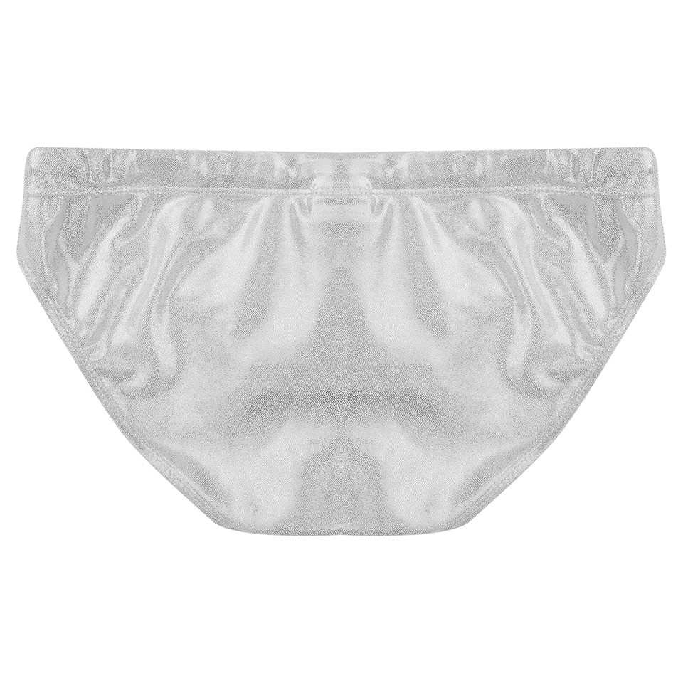 Men Briefs Metallic Underwear Quick Dry Thongs Wet Look Panties PVC ...