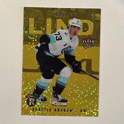Kole Lind 2021-22 Fleer Ultra Hockey Gold Speckled Rainbow Foil ...