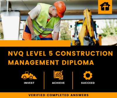 NVQ Level 5 Construction Management Diploma, Completed Answers 2025 ...