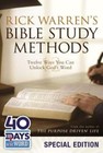 Rick Warren's Bible Study Methods: Twelve Ways You Can Unlock God's ...