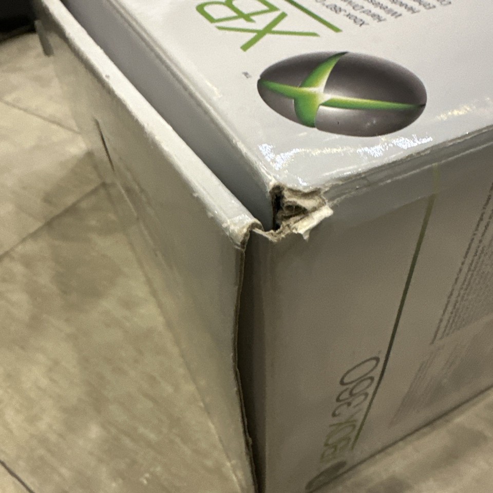 Vintage Xbox 360 White HDD Console W/Box Untested Complete W variety of ...