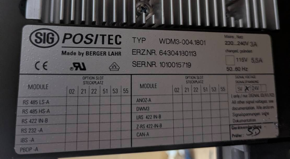 BERGER LAHR WDM3-004.1801 Servo Amplifier US Free TAX From Actual ...
